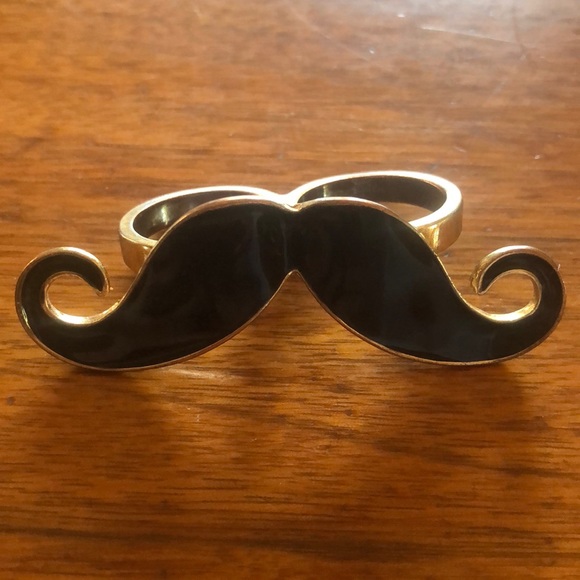 Jewelry | Double Finger Mustache Ring | Poshmark